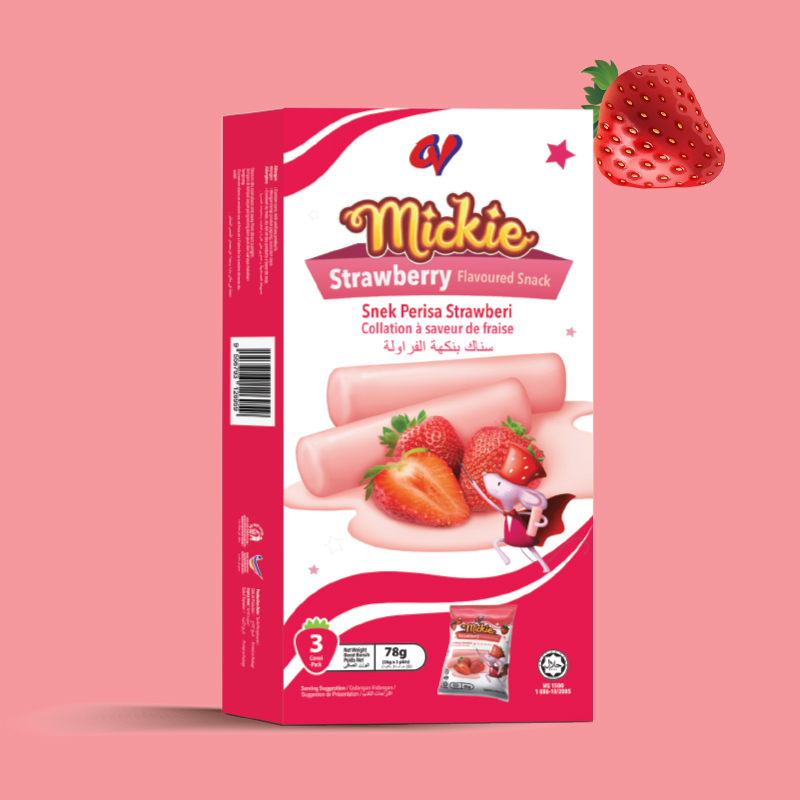 CV Mickie Strawberry Flavoured Snack