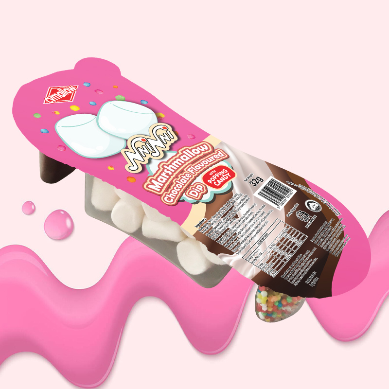 Nni Nni Marshmallow Chocolate Flavoured Dip With Popping Candy