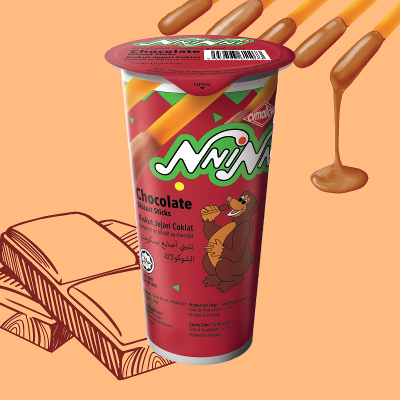 Nni Nni Flavoured Dip With Biscuit Sticks