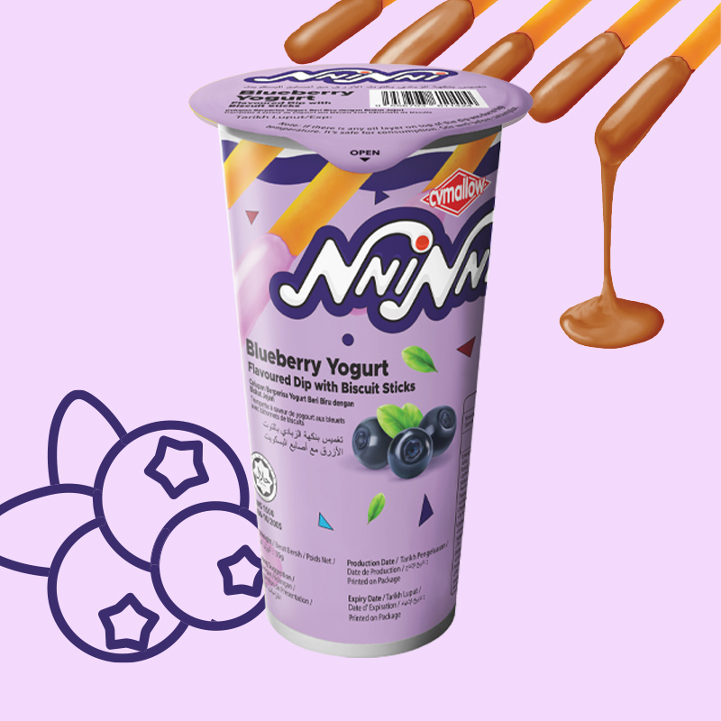 Nni Nni Flavoured Dip With Biscuit Sticks