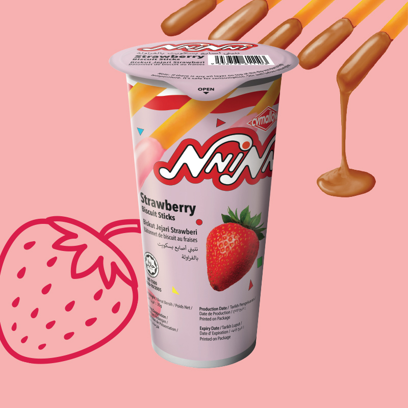 Nni Nni Flavoured Dip With Biscuit Sticks